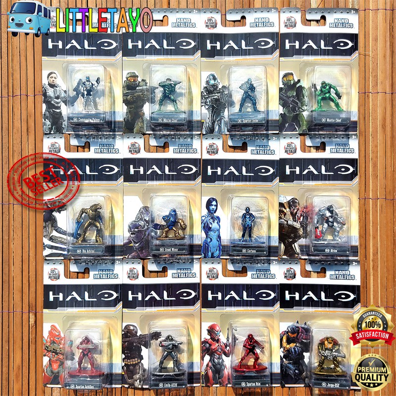 Jada NANO HALO WARS UNIT MASTER CHIEF COMMANDER PALMER SPARTAN VALE ...