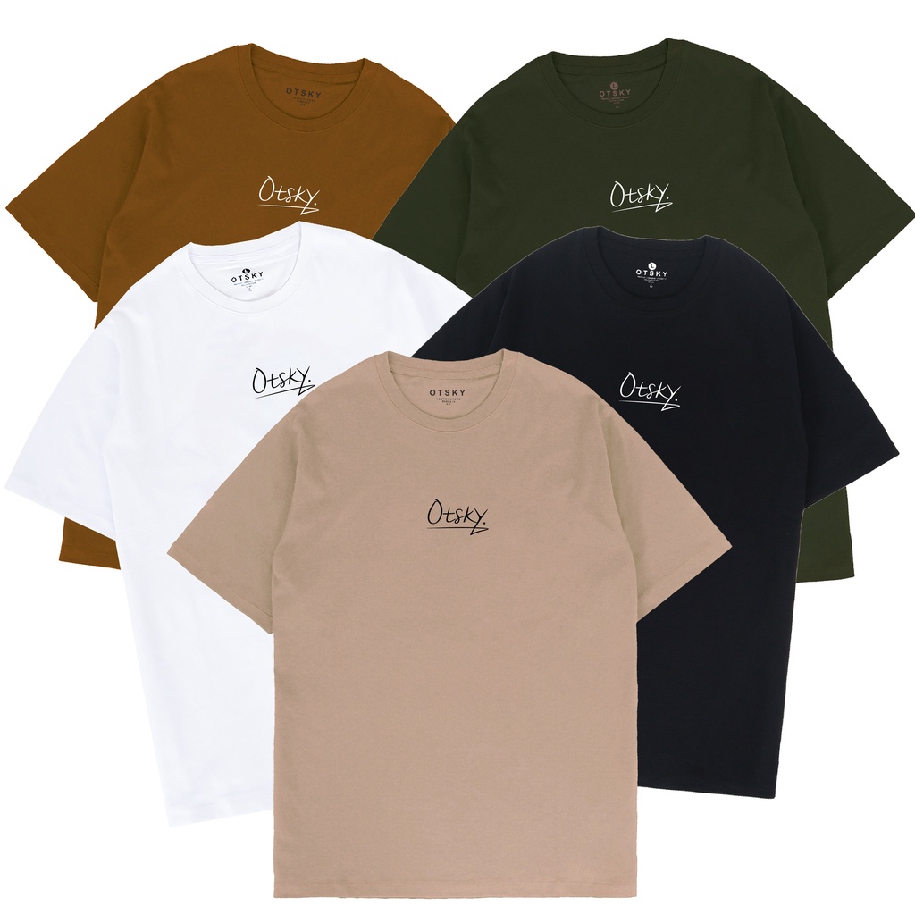 Otsky Men's T-shirt Lighting Font Cotton Combed 24s (U) | Shopee Malaysia