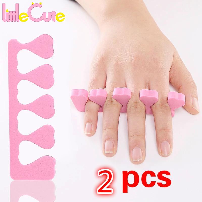 (2 Pcs Sponge Nail Art Separators Finger Divider) (DIY Professional ...
