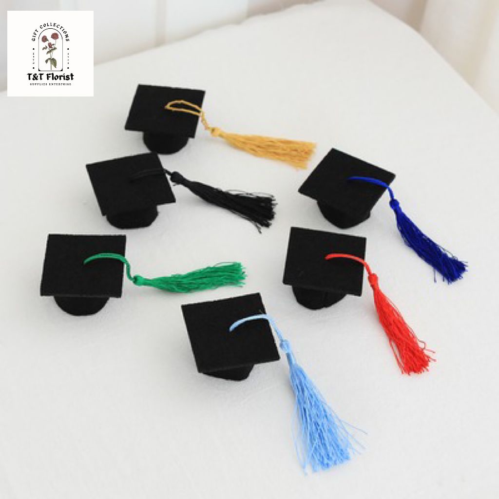 Decorative Mini Graduation Hat / 毕业典礼学士帽 (5 pcs) | Shopee Malaysia