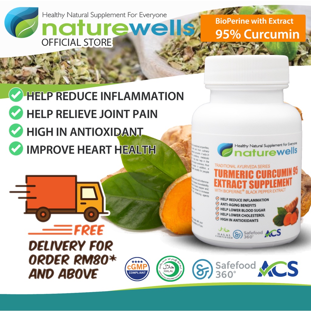 New!! Naturewells Turmeric Curcumin Extract Supplement with BioPerine ...