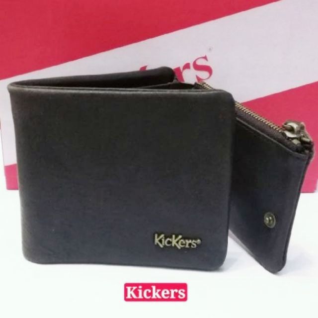 KICKERS Genuine Leather Trifold Wallet with zipper S-84984 | Shopee ...