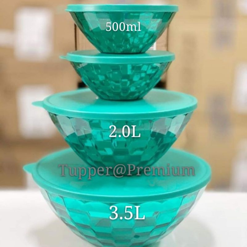 (Ready Stock)Tupperware prism bowls set (4pcs) | Shopee Malaysia