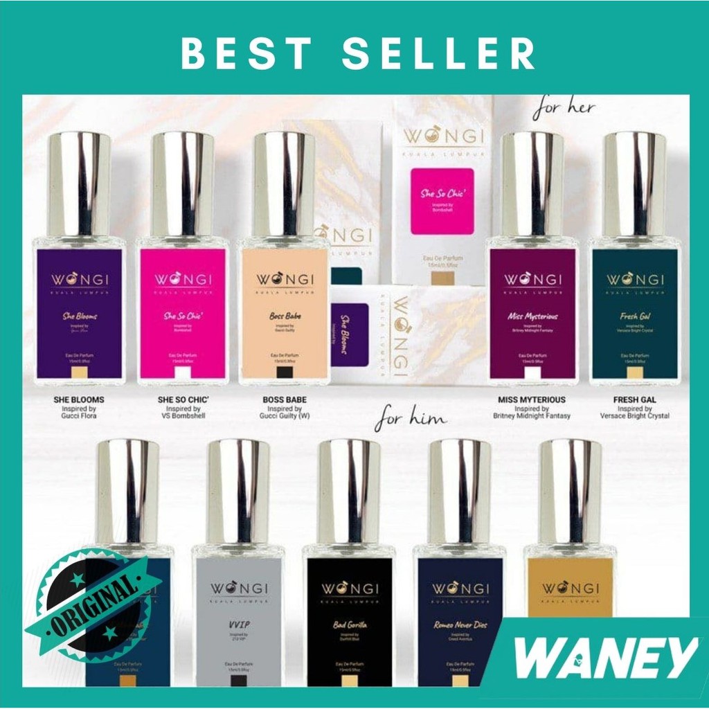 [🔥PROMOSI] WONGI: Eau De Parfum For Her and Him (15ml) Travel Size ...