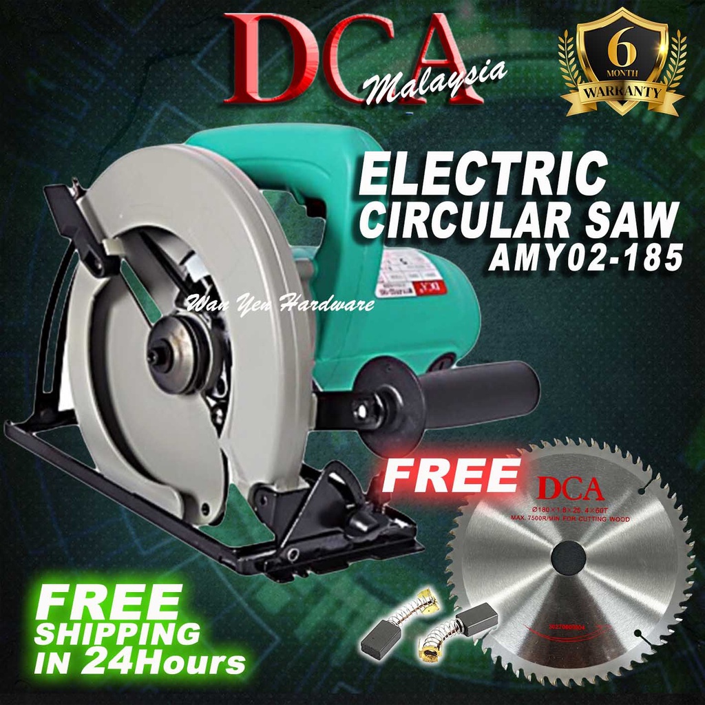 DCA AMY02-185 / AYM185 7 Circular Saw 1100W / Mesin Potong Kayu ...