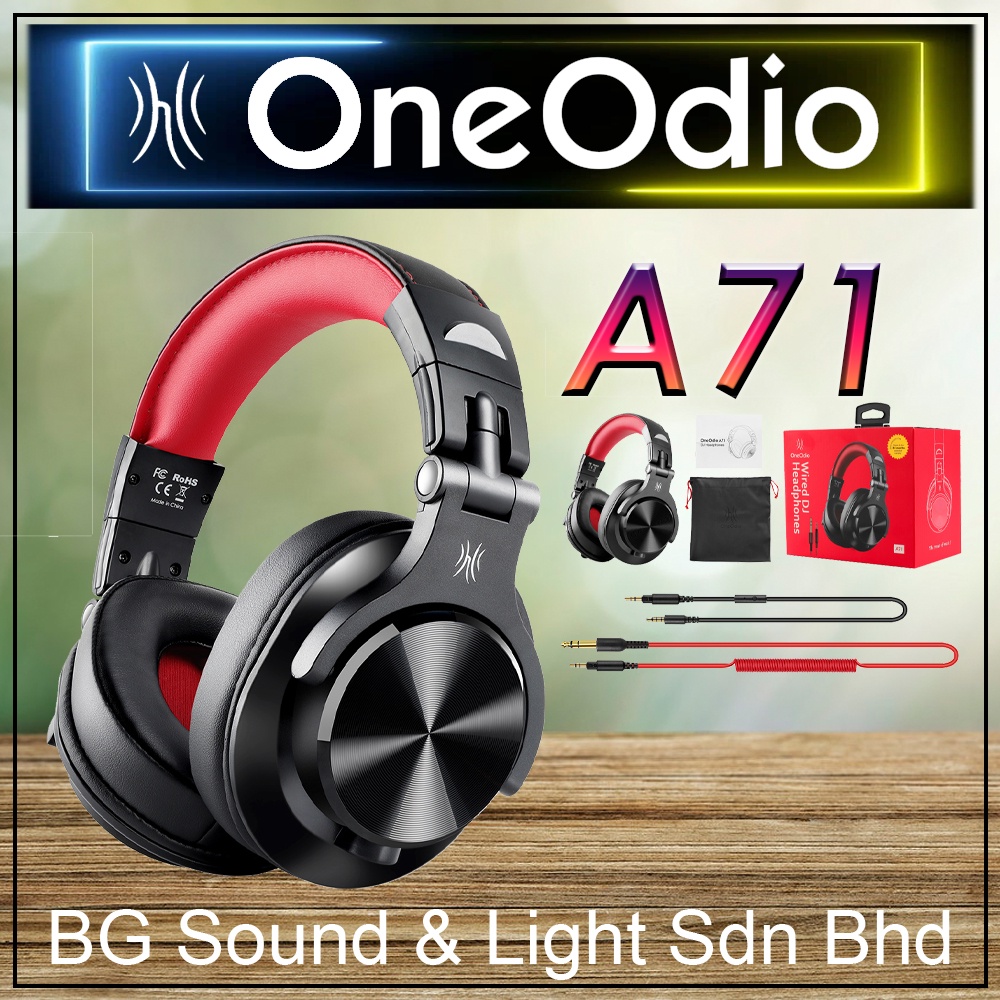 OneOdio A71 Over Ear Headsets Gaming & DJ Headphones) (Black/Red ...
