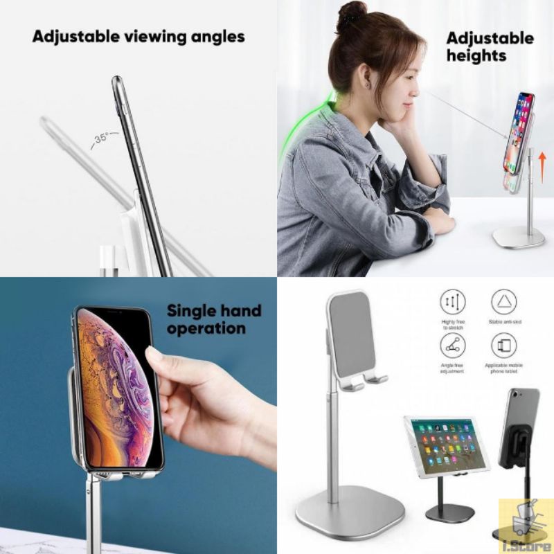 K2 Extendable Phone Stand / Desk Phone Stand / Aluminium Phone Stand ...