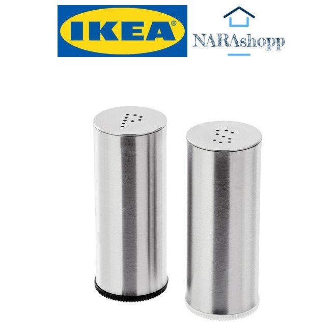 (READY STOCK) IKEA PLATS Salt/ pepper shaker/ 2pcs A set/ stainless ...
