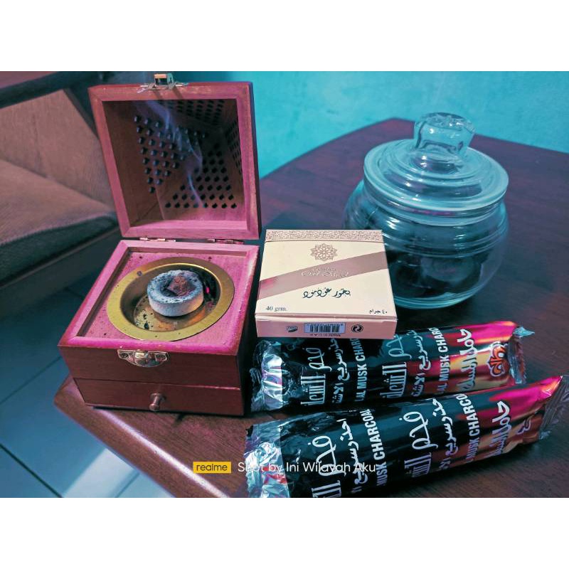 Bukhoor / Bukhoor Set Kayu Oud Mood / Bukhor Set Ceramic Oud Mood / Set ...
