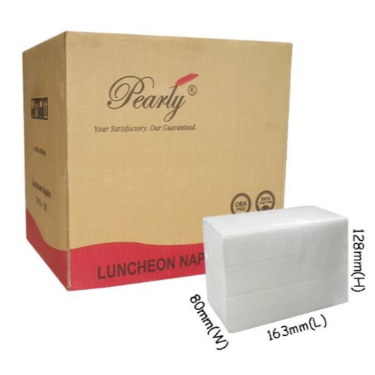 ( Carton ) PEARLY 2ply Luncheon Napkin Lunch Tissue Paper Kertas Tisu ...