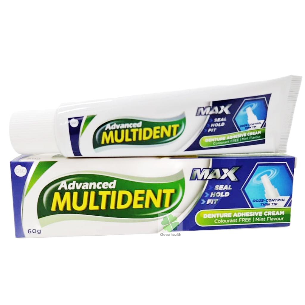 Multident Advanced Denture Adhesive Cream 60g ( Krim Tampal / Pelekat ...