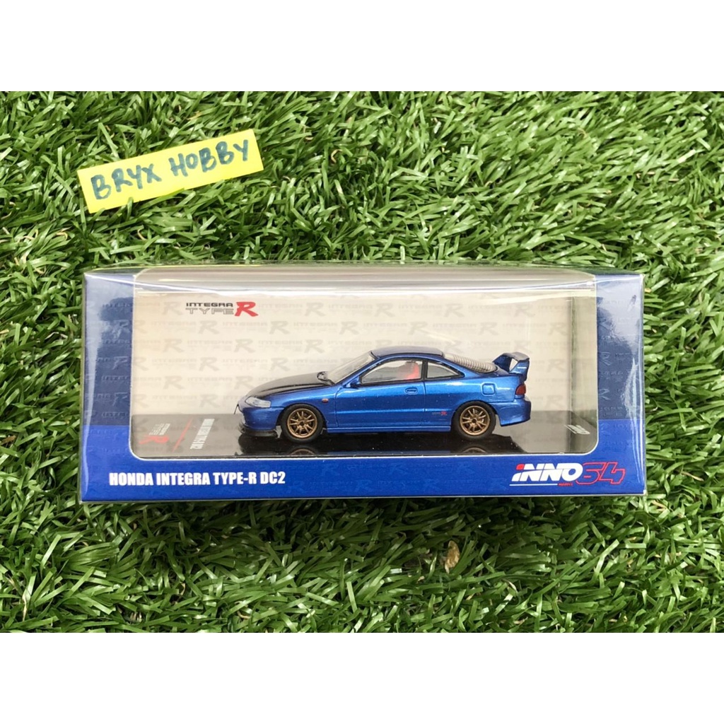 Inno Honda Integra Type-R DC2 Blue with Extra Wheels & Extra Decals # ...