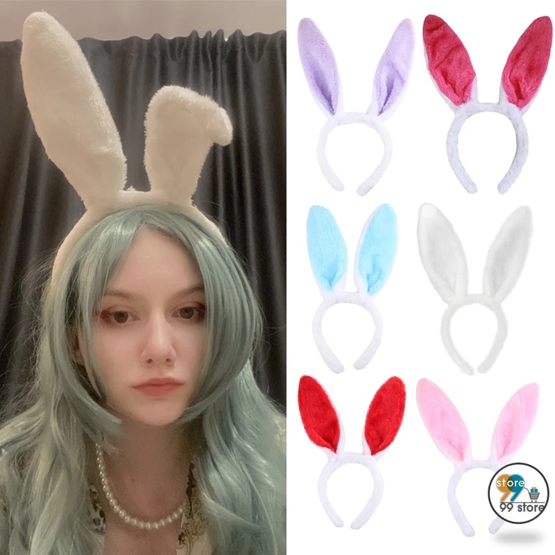 HOT Fashion Easter Fluffy Rabbit Ears Headband / Bunny Ear Hairband ...