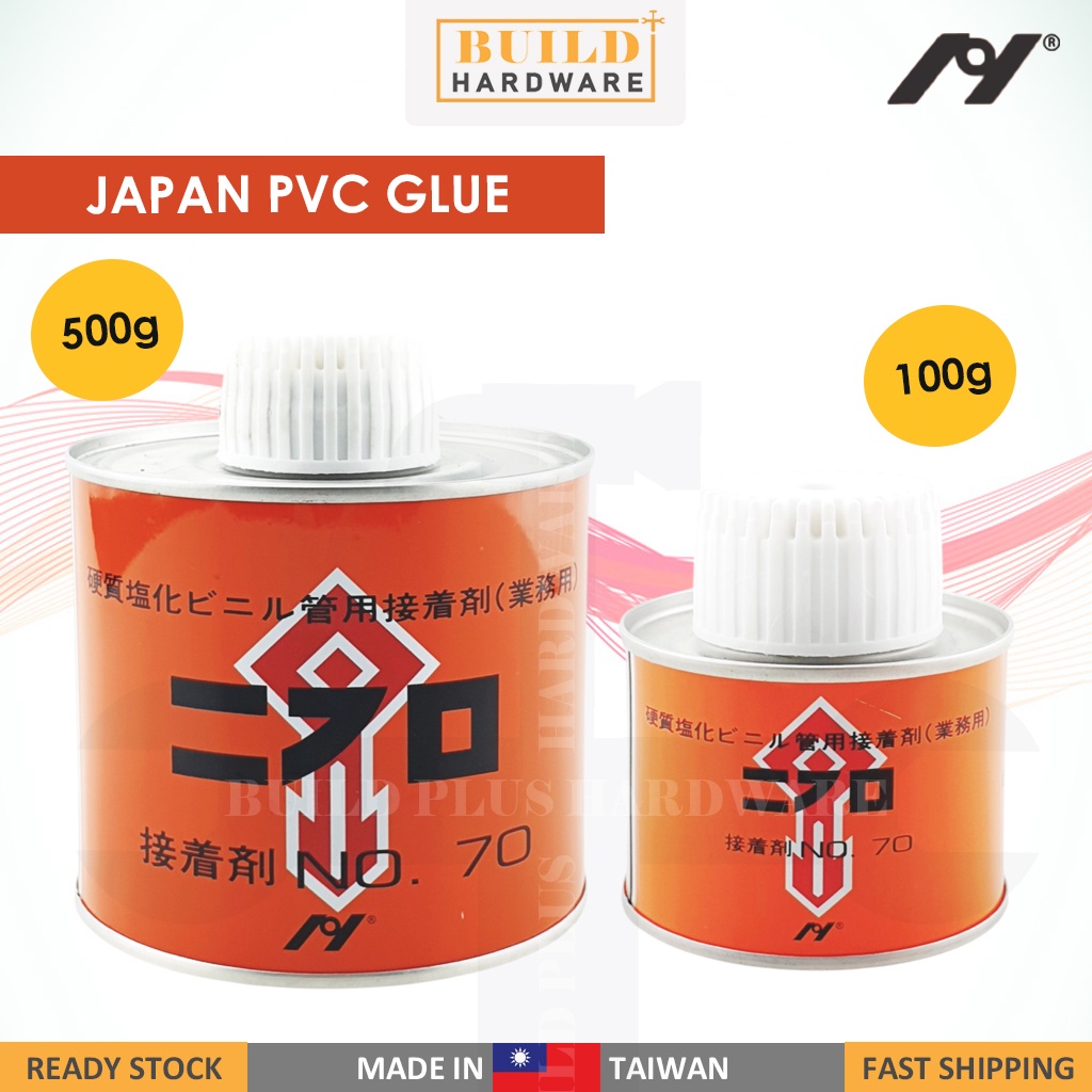 INDAH ARROW Japan No.70 PVC Glue 100g/500g Pipe Glue Solvent Cement Gum ...
