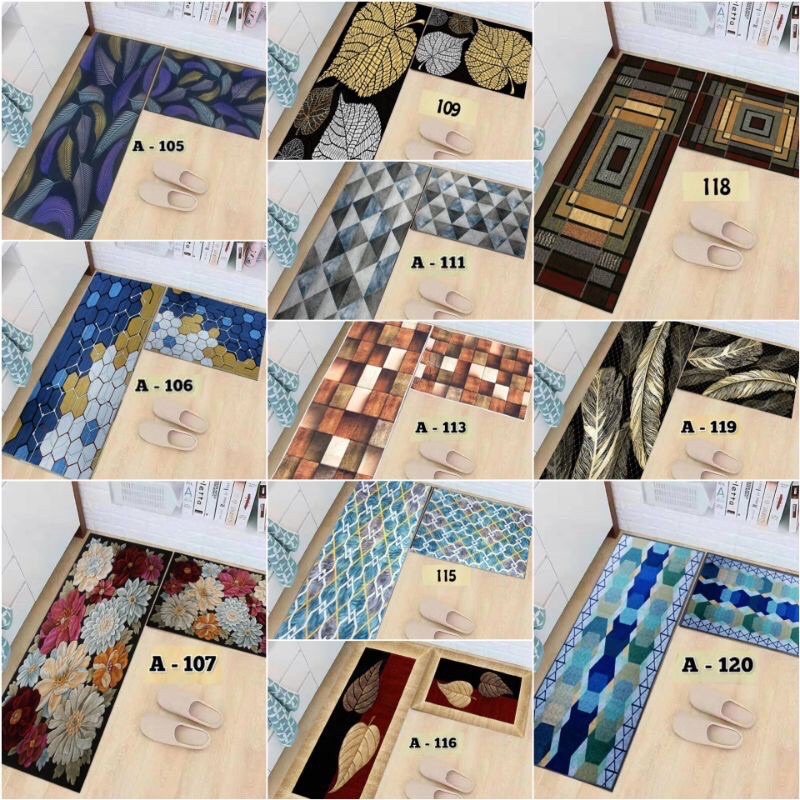 Kitchen Floor Mat / Alas Kaki Dapur 2 Pcs/Set READY STOCK!!! | Shopee ...