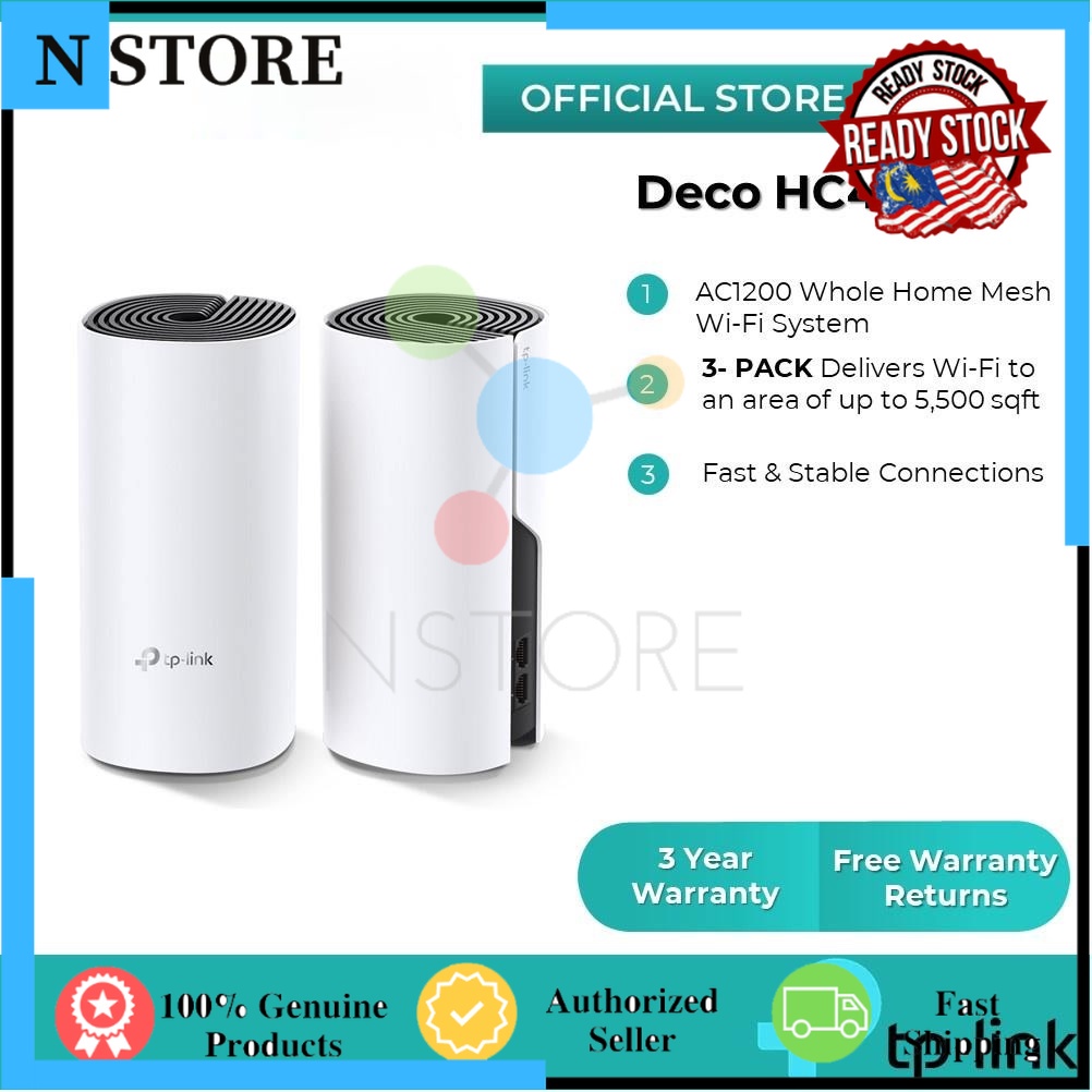 TP-Link Deco HC4 AC1200 Whole Home Mesh Wi-Fi System Support UniFi ...