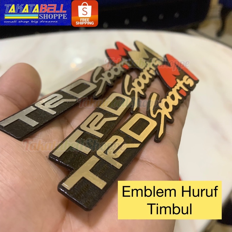 Emblem trd sport M/emblem TRD/emblem passo/toyota passo/emblem kereta ...