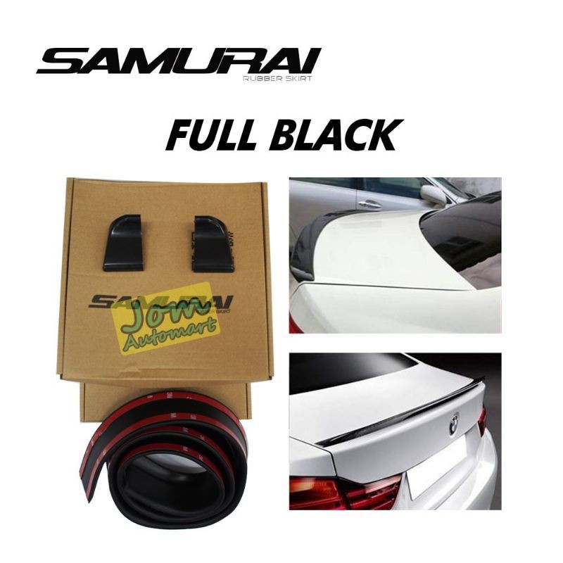 spoiler duck tail samurai carbon fibre - spoiler samurai full black ...