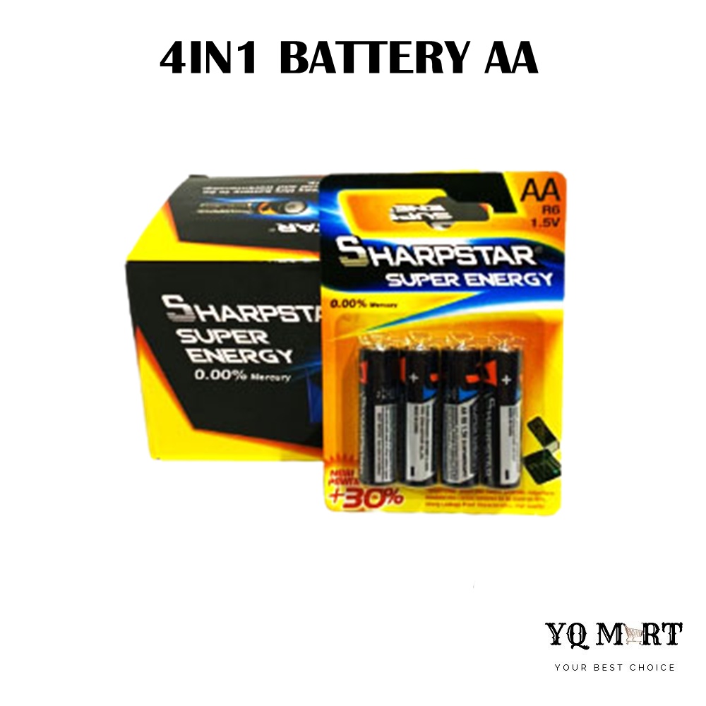 4IN1 Battery AA/Batteries 2A/Bateri AA | Shopee Malaysia