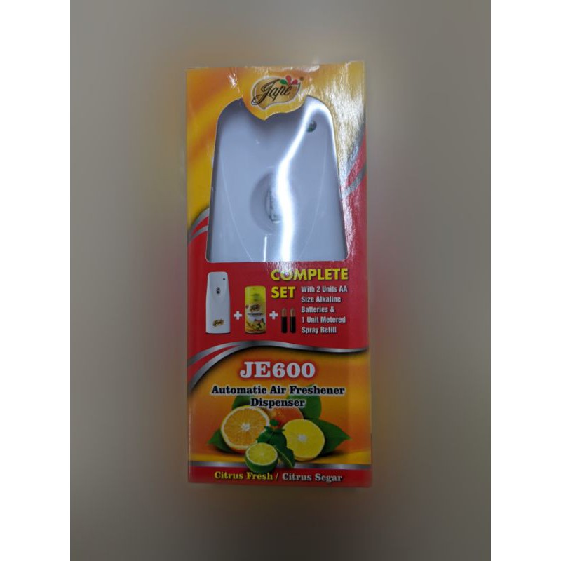 JAPE Automatic Air Freshener Dispenser Set with Air Freshener Citrus ...