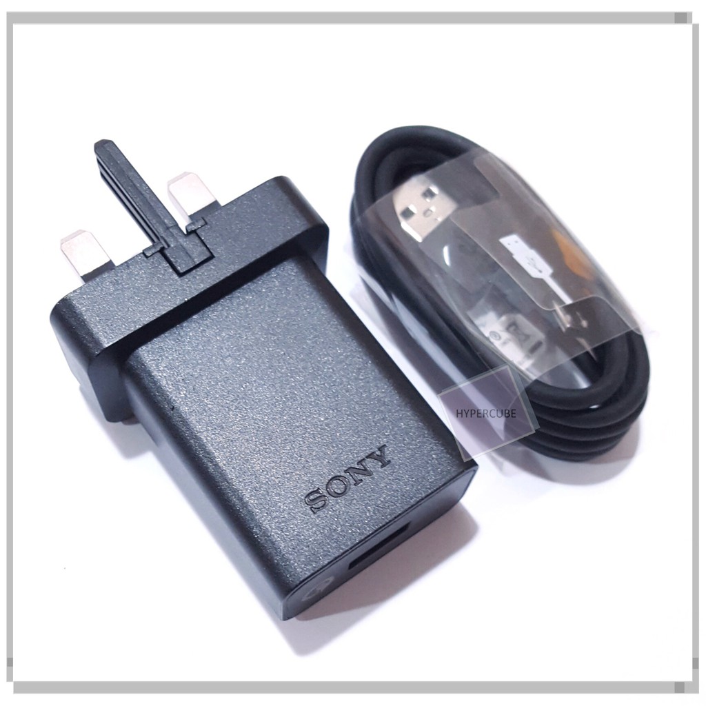 Sony Quick Charger UCH10 + Micro USB Cable UCB 11 (black)(1m) | Shopee ...