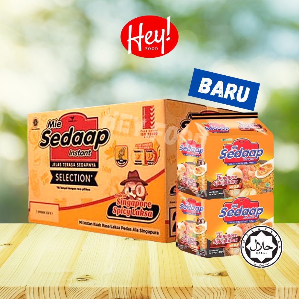 MI SEDAAP Singapore Spicy Laksa (1 CTN) 8pkt x 5pcs / Mi Sup/ Soup ...