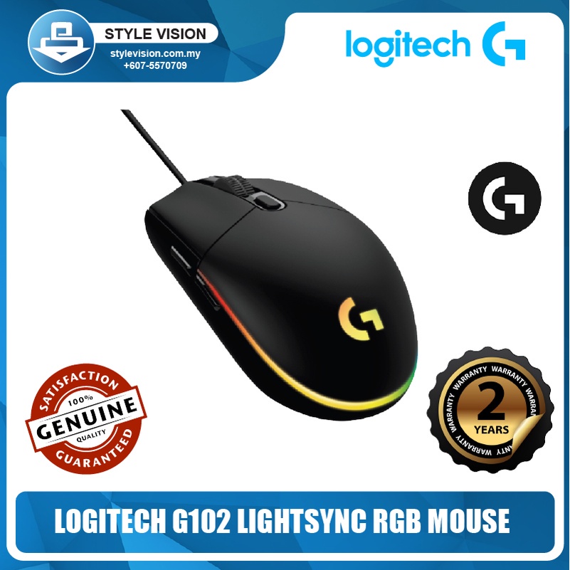 Logitech G102 LIGHTSYNC RGB 6 Button Gaming Mouse | Shopee Malaysia