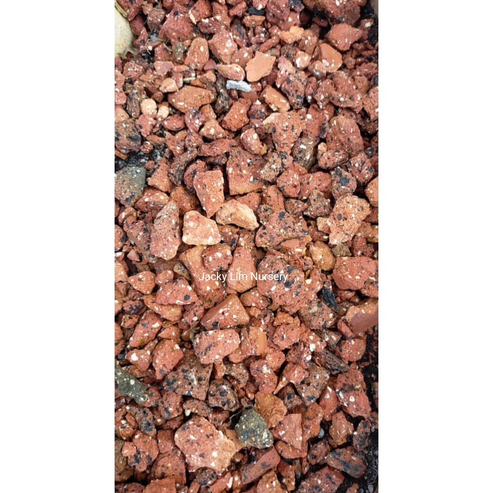 Crushed Red brick for gardening 种植专用红砖碎 Batu Merah Kecil untuk tanam ...