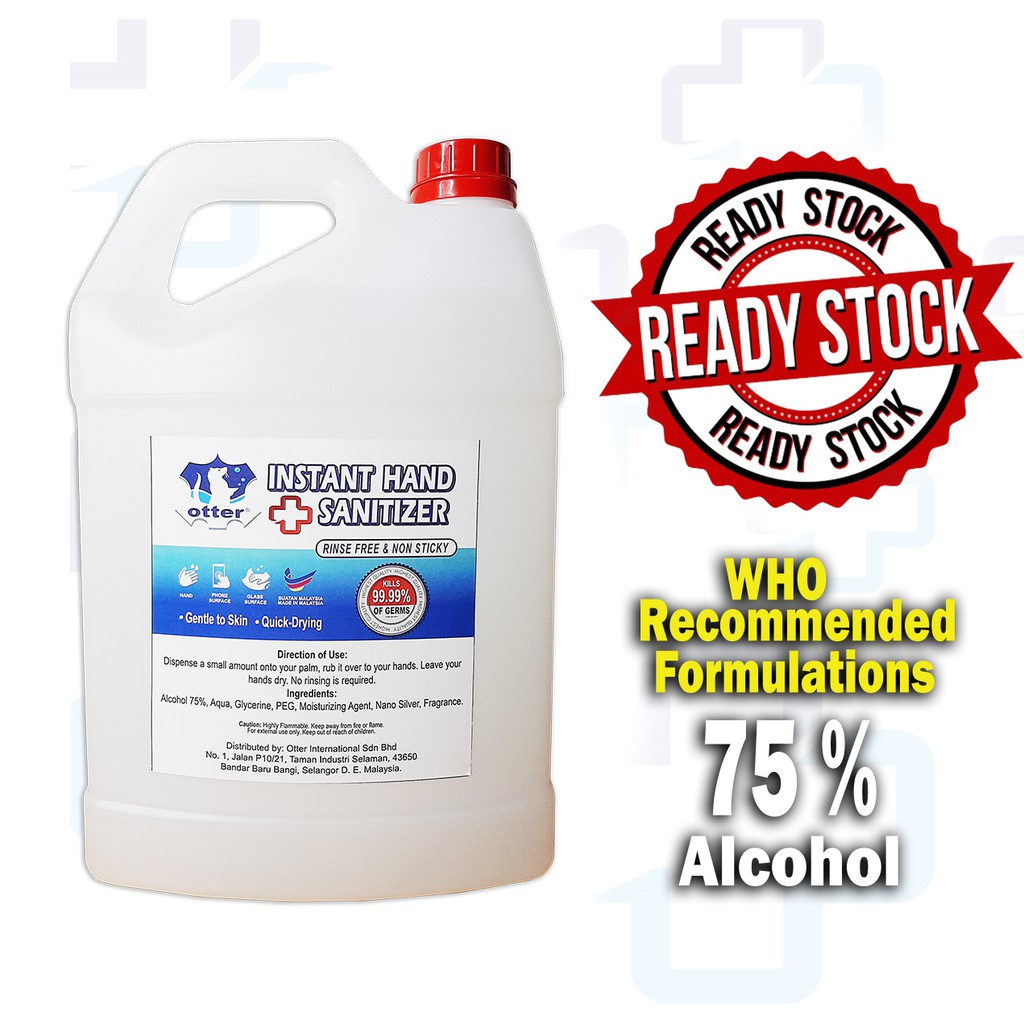 (LIQUID) 75% Alcohol Moisturizer Antibacterial Hand Sanitizer 5 Litre ...