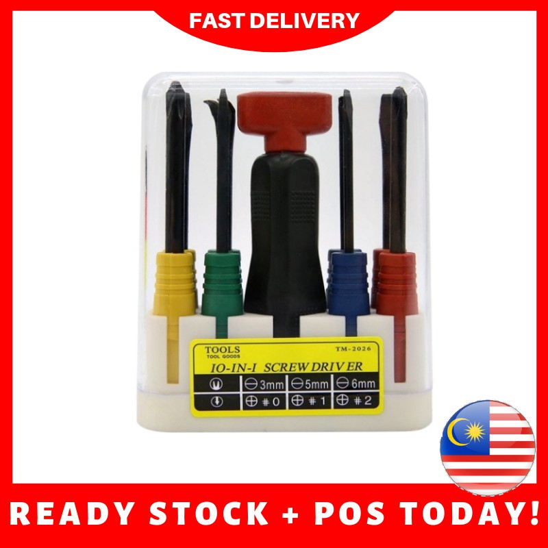 💥READY STOCK💥Set Pemutar Skru Carbon Steel Screwdriver Set Hardware ...