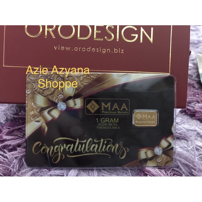 Emas 999.9 Gold Bar 1 gram ( 1g ) - CONGRATULATION 🔥READY STOCK🔥 ...