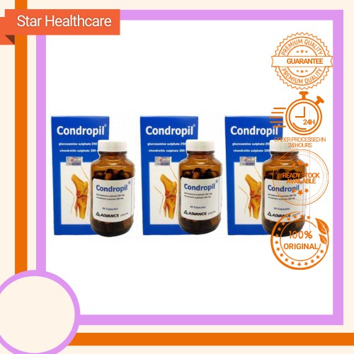 Condropil Glucosamine 250mg and Chondroitin 200mg 60sx3 [Exp date: 04/ ...