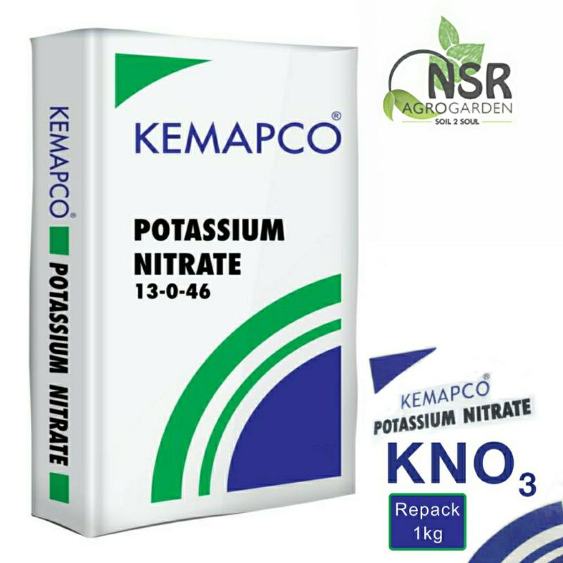 Potassium Nitrate 13-0-46 Kemapco BAJA KN03 / 1KG Baja Pengalak Bunga ...