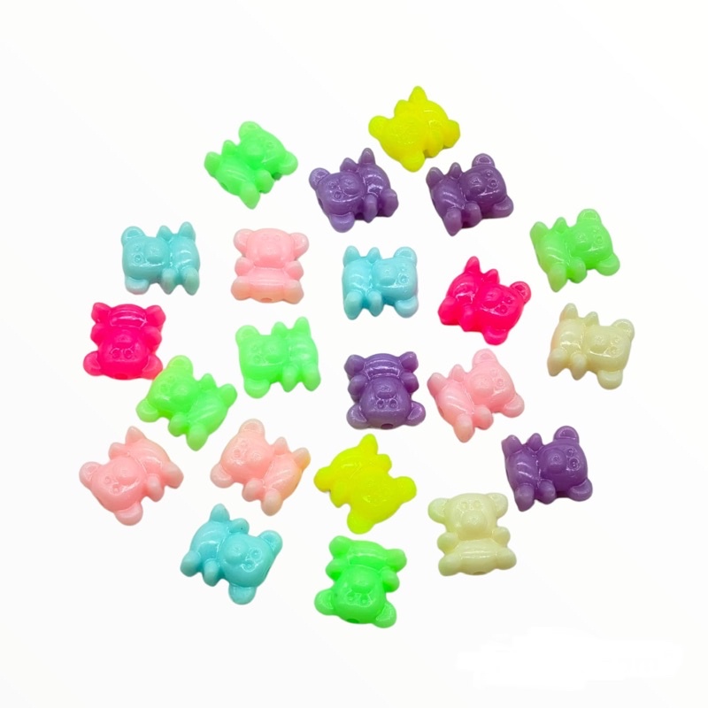 Manik Acrylic Plastic Berbentuk Beruang.Malaysia Ready Stock | Shopee ...