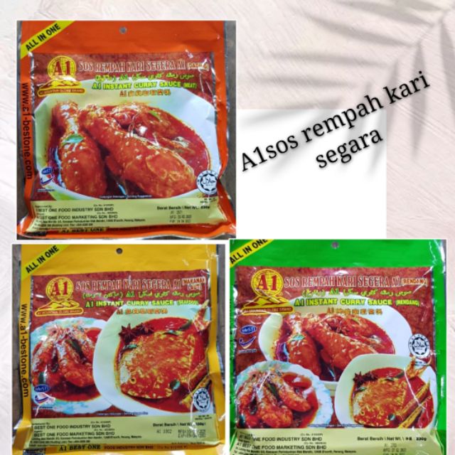 Halal*A1 Sos Rempah Kari Daging/Rendang/Seafood Sauce* 230g | Shopee Malaysia