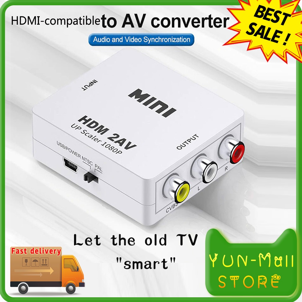 Hdmi To AV RCA Converter Adapter /Mini Signal Converter HDMI To AV ...