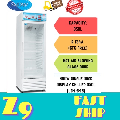 SNOW SINGLE DOOR DISPLAY CHILLER 350L [LG4-348] - SNOW MALAYSIA ...