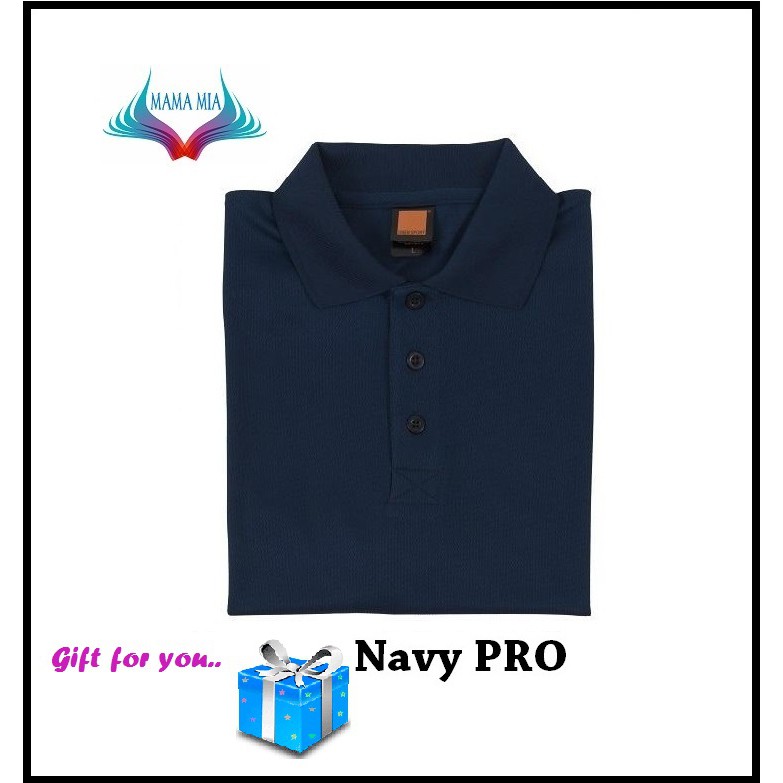 Baju Berkolar Sukan Polo Tee JERSEY ~ OREN SPORT ~ QD06 Navy PRO ...