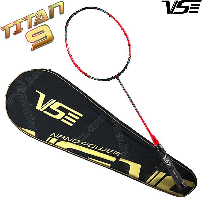 VS TITAN Badminton Racket 9 Free String + Grip + Packet | Shopee Malaysia