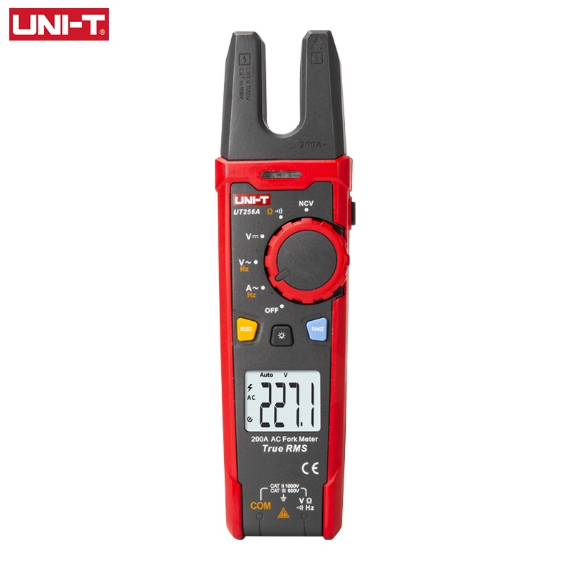 UNI-T Digital Clamp Meter Ampere True RMS Fork Meter UT256A 200A AC ...
