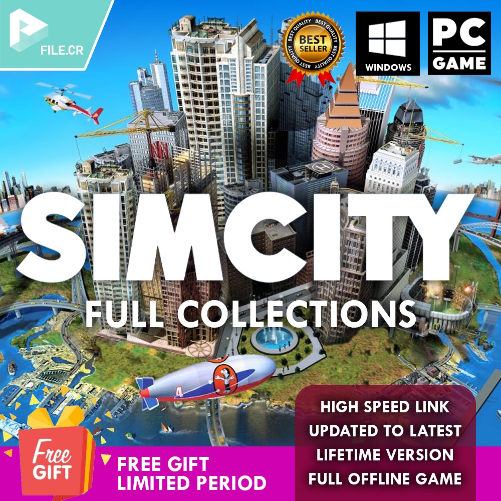 SimCity Complete Collection (4 in 1) for Windows [LIFETIME] [𝐏𝐂 GAME ...