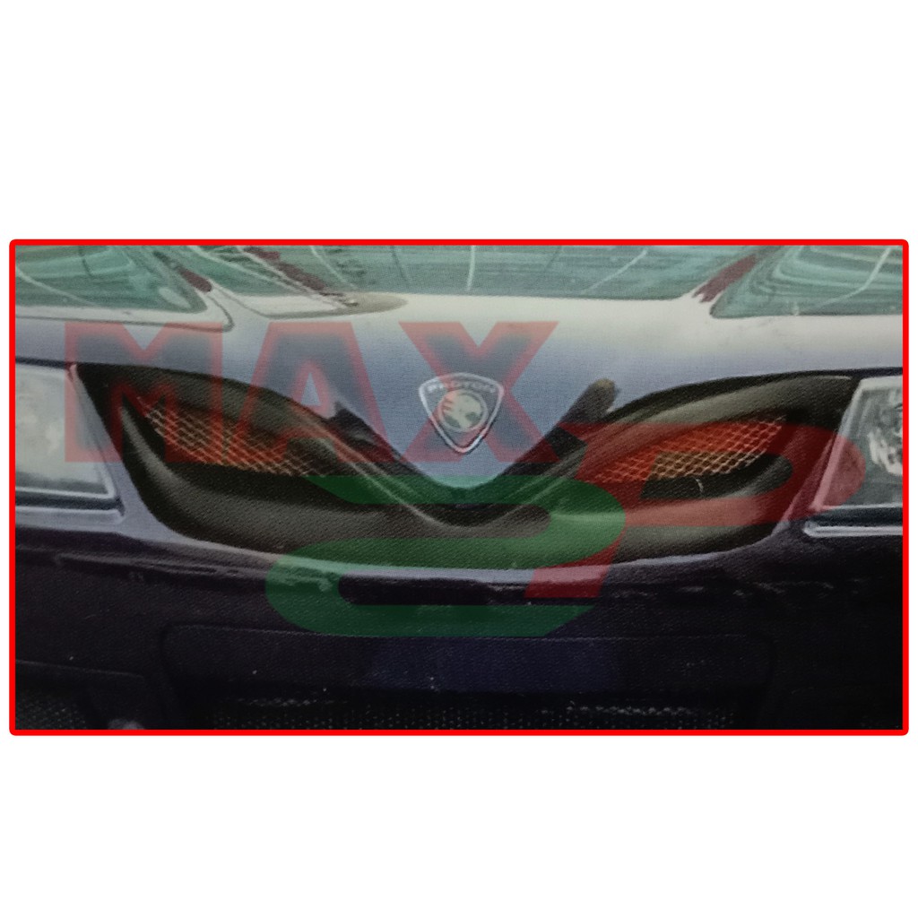 Proton Waja Sporty Style Front Bumper Center Top Grill Grille Sarung ...