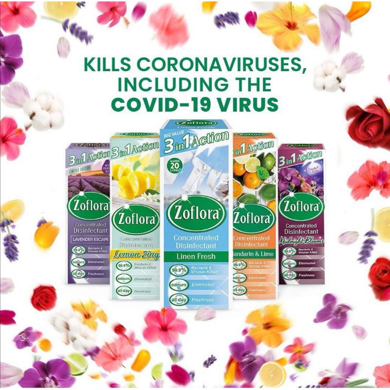 (READY STOCKS) Zoflora Antibacterial Concentrated Disinfectant | Shopee ...