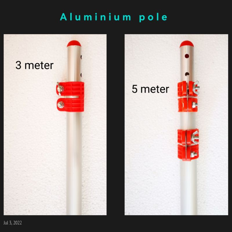 3 meter /5 meter Aluminium Pole | Shopee Malaysia