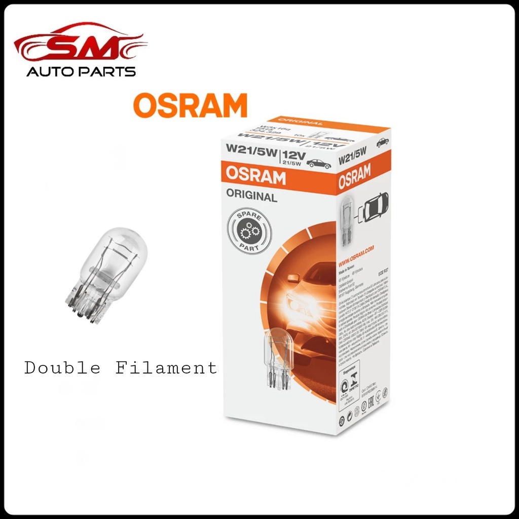 Original Osram T20 7515 W21/5W 12V Bulb ( Double Filament ) 1Pc ...