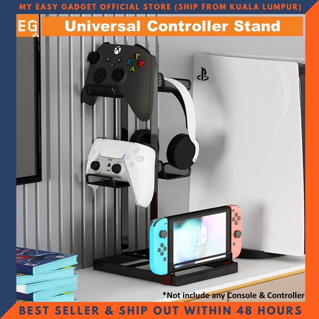 Ps5 Controller Display Stand Gamepad Headset Organizer Bracket Compatible For Switch Pro Con Ps4