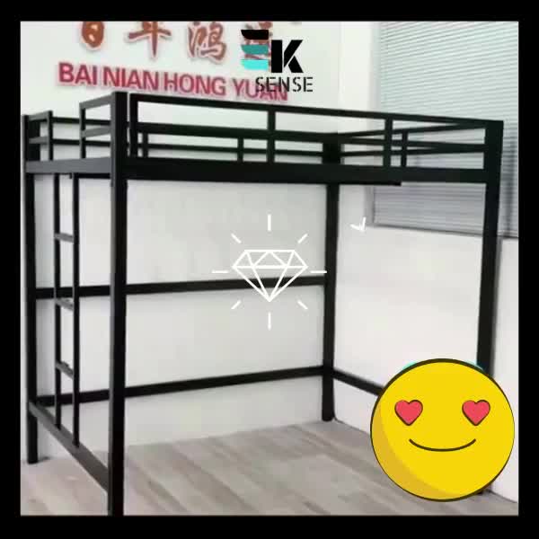 EKSENSE Upgraded Metal Loft Bed Frame Ladder Double Decker Bunk Rangka ...