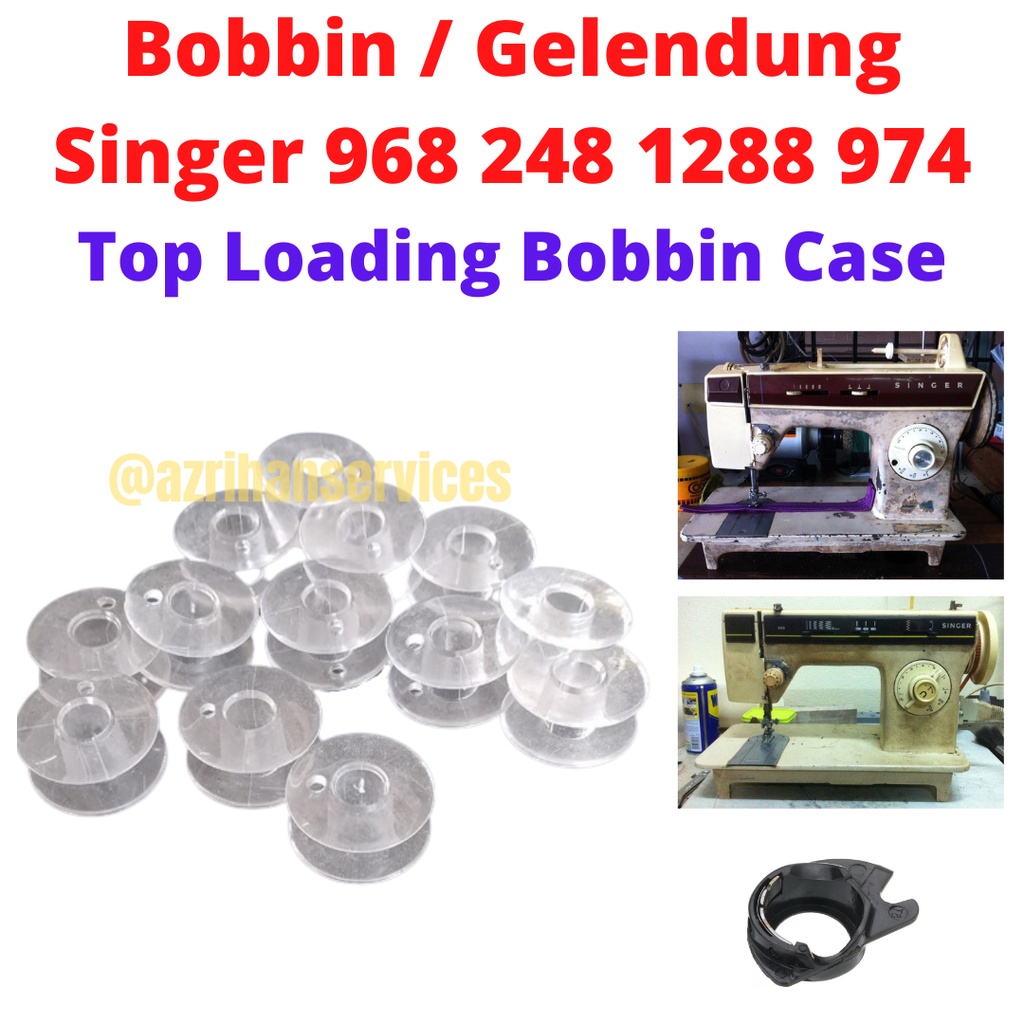 Bobbin Mesin Singer 968 248 974 1288 Kepala Putih Gelendung Mesin For ...