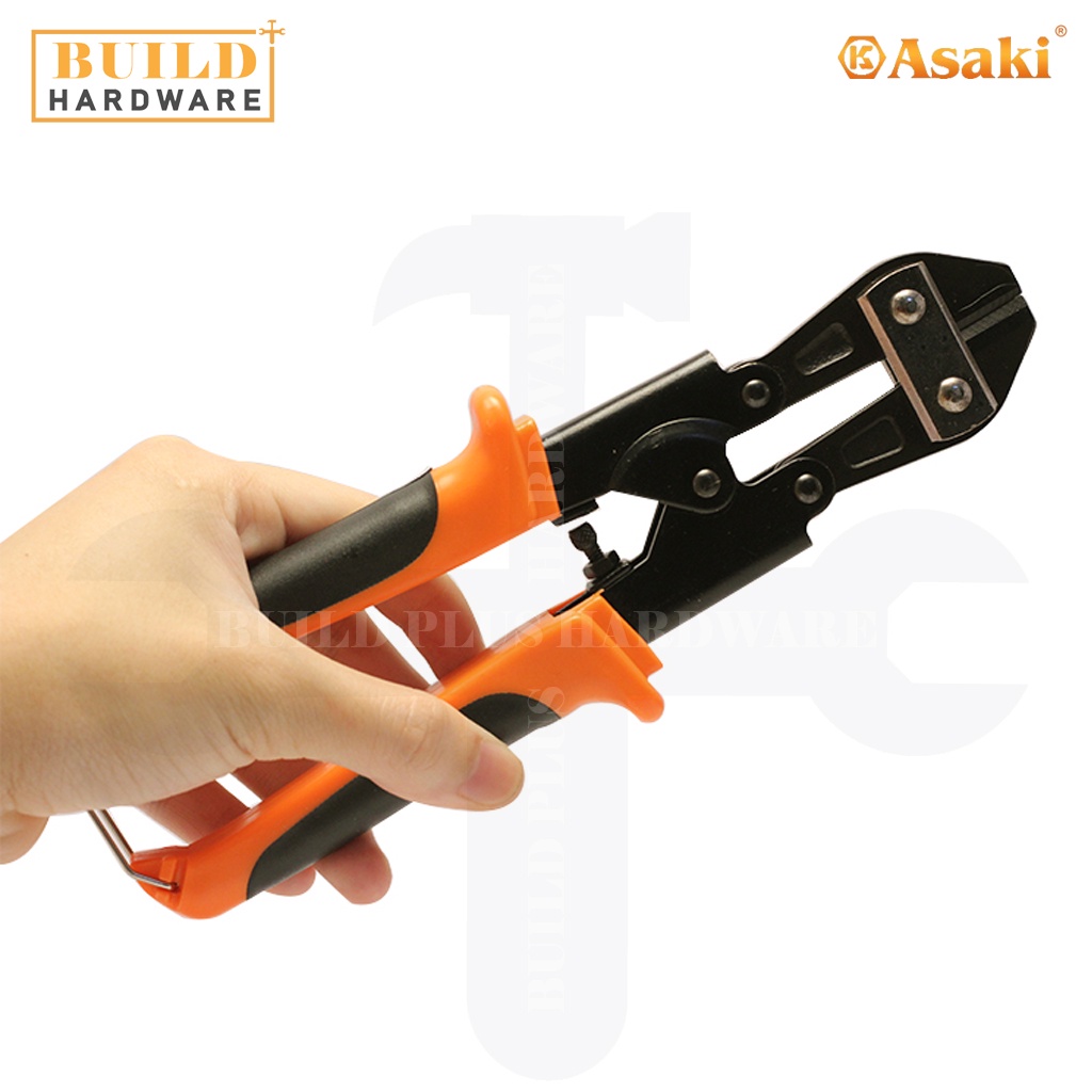 ASAKI Heavy Duty Bolt Clippers 8"/200mm 双色柄断线钳 Bolt Cutter Gunting Besi ...