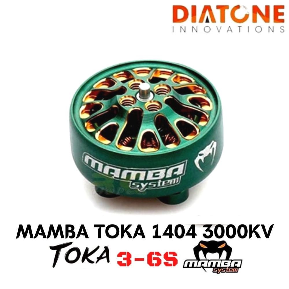 Diatone Mamba TOKA 1404 3000KV 3-6S Brushless Motor for 2.5inch~4inch (Toothpick) FPV Racing ...